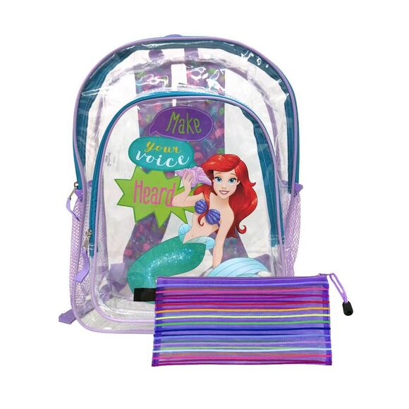 Disney | Accessories | The Little Mermaid Transparent Backpack 6 Ariel ...